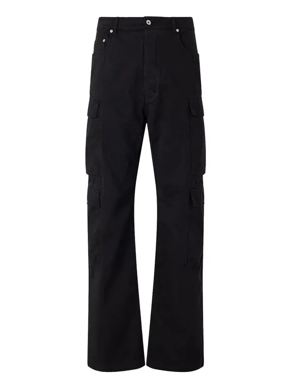 Rick Owens Wide-leg Cargo Jeans - Black