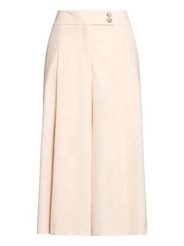 Peserico Light Virgin Wool And Elastane Wide-leg Cropped Pants - Pink