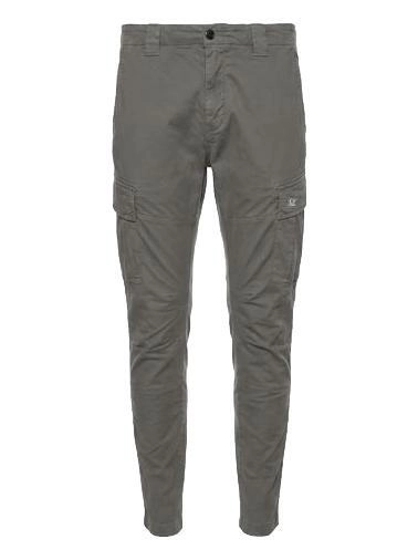 C.P. COMPANY Cotton Elastane Cargo Pants - Grey