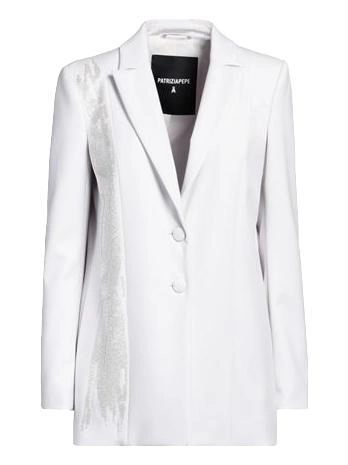 Patrizia Pepe Blazer Size Polyester, Viscose, Elastane, Glass - Light Grey