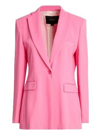 SEVENTY VENEZIA Single-breasted Viscose Blazer - Pink