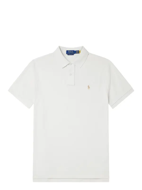 Polo Ralph Lauren Cotton-piqué Polo Shirt - Neutrals