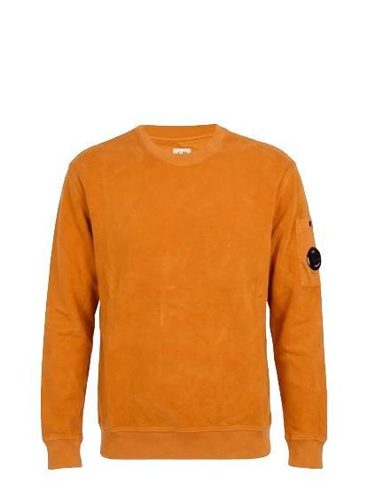 C.P. COMPANY Military Cotton Fleece Sweatshirt - Orange