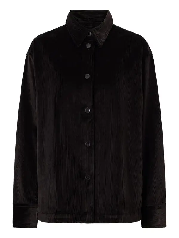 Studio Nicholson Santini Cotton-corduroy Shirt - Brown