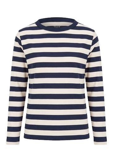 Majestic Filatures Striped Long Sleeve T-shirt - Blue