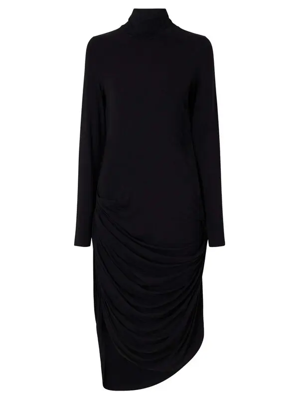 Proenza Schouler White Label Imogen Jersey Turtleneck Midi Dress - Black