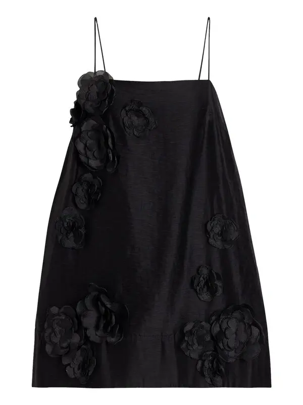 Aje Cloudscape Flower-appliqué Tank Top - Black