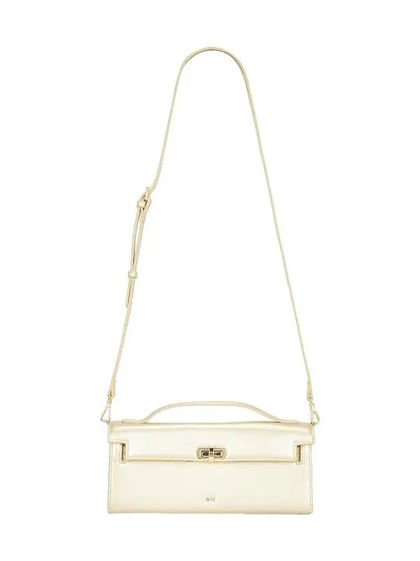 Jw Pei Metallic Structured Top Handle Bag - Gold