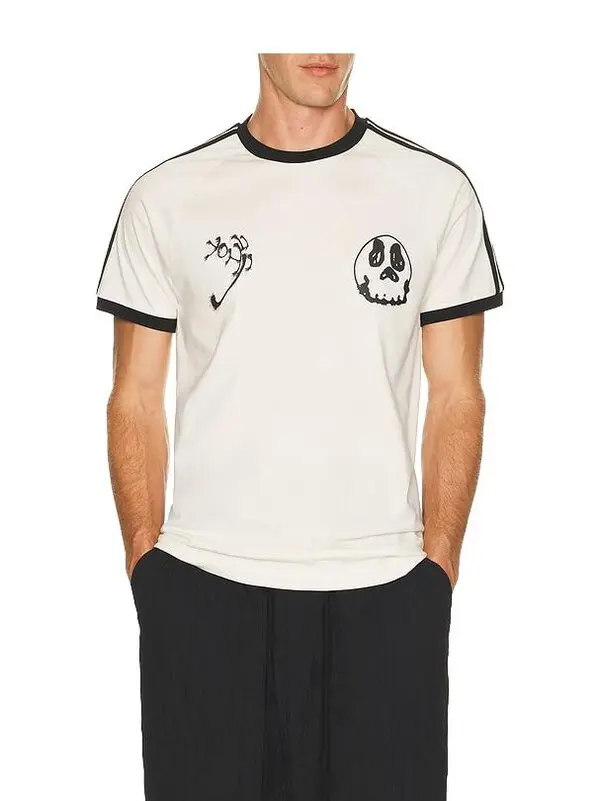 Y3 Gfx Cali Tee In White - Cloud White