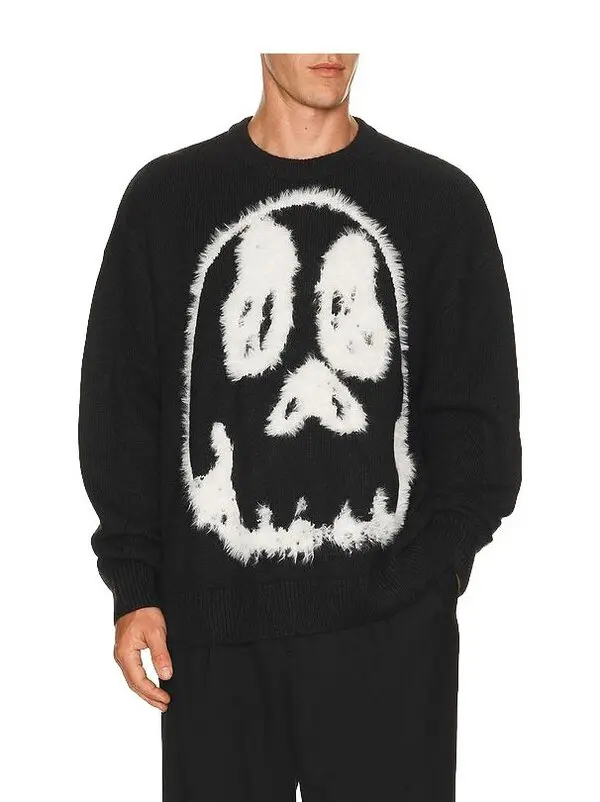Y3 Graphic Knit Sweater - Black