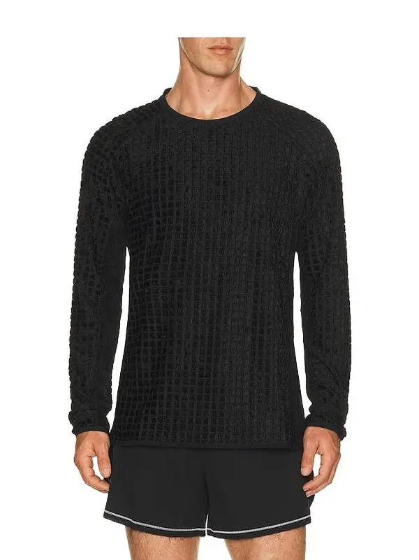 Y3 Run Rvrs Long Sleeve Performance Top - Black