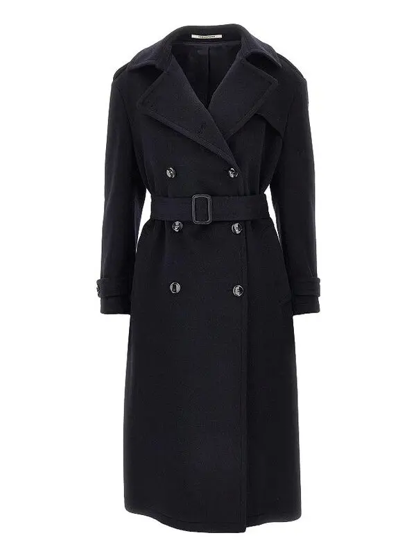 Tagliatore Bonny' Cashmere Trench Coat - Blue