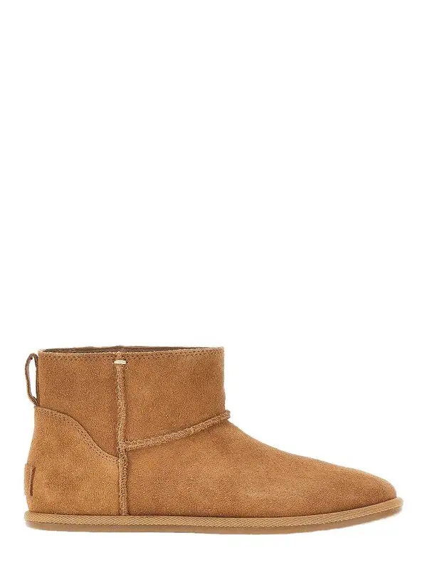 UGG Classic Mini Deconstructed Suede Ankle Boots - Brown