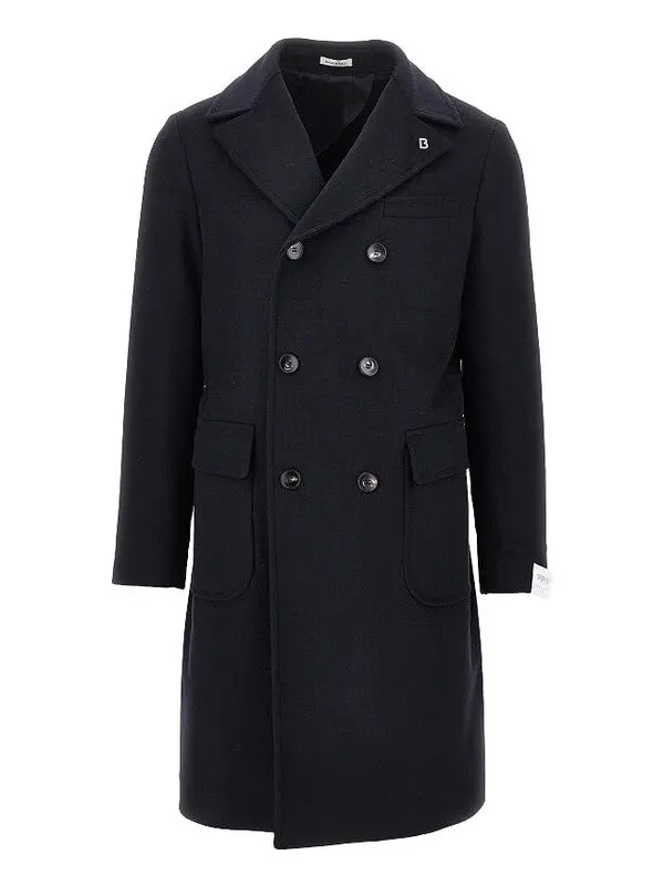 BRERAS Cashmere And Wool 'tirana' Coat - Blue