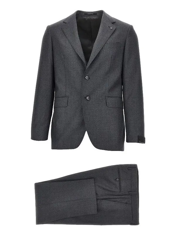 Tagliatore Virgin Wool Two-pieces Tailored Suit - Grey
