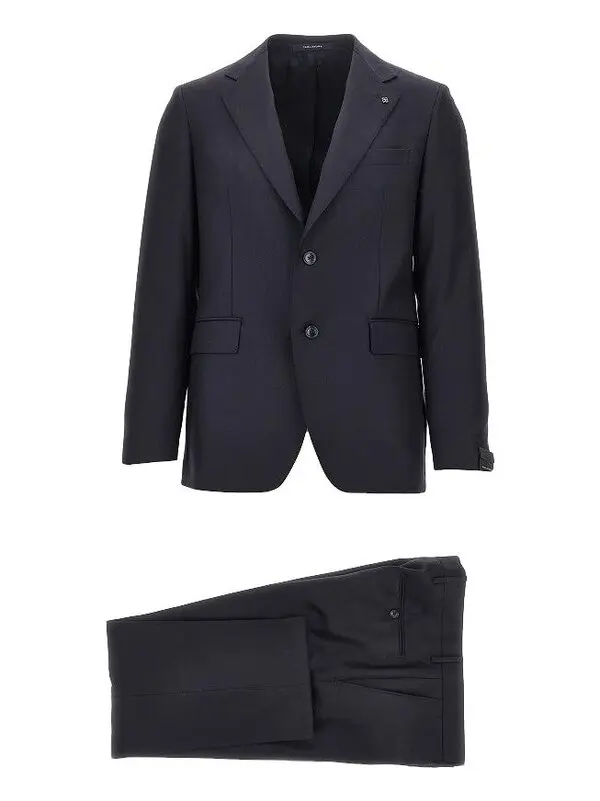 Tagliatore Virgin Wool Two-pieces Tailored Suit - Blue