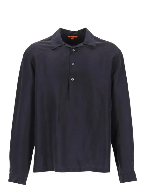 Barena Venezia Genga Silk Polo Shirt - Blue