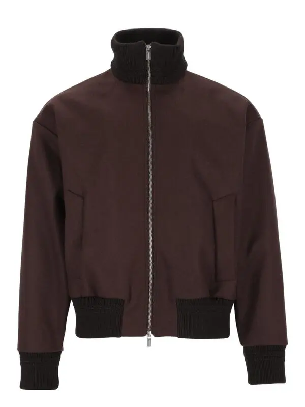 Barena Venezia Bolser Zip Bomber Jacket - Brown