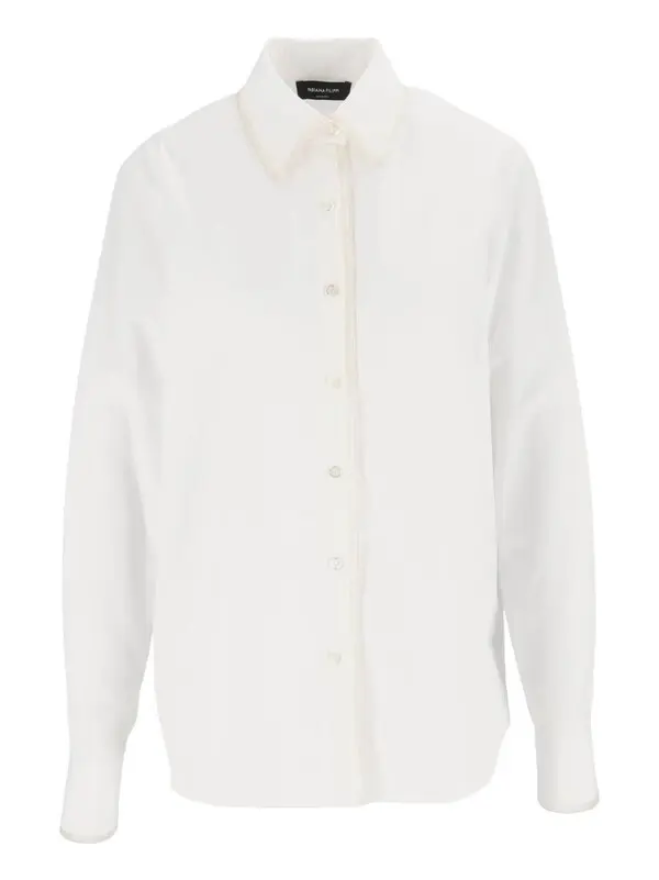 Fabiana Filippi Long-sleeved Button-up Shirt - White