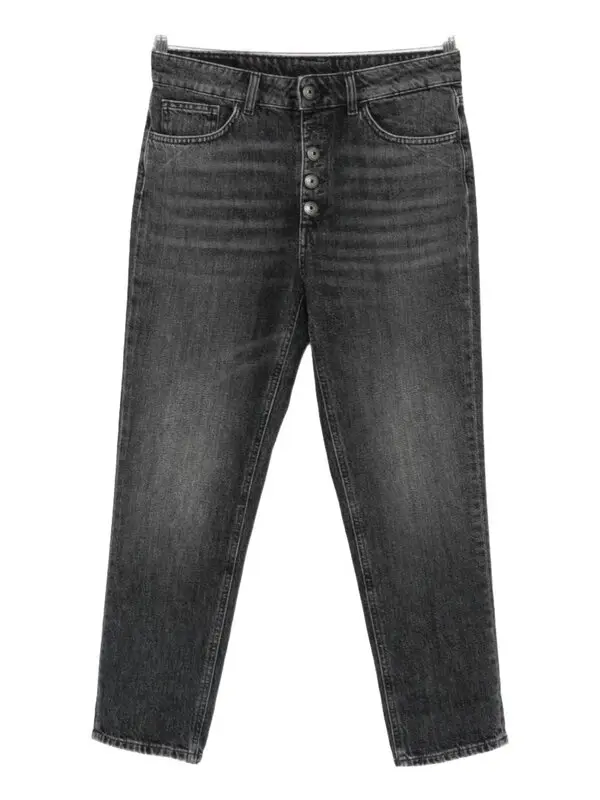 DONDUP Koons Button-fly Cropped Jeans - Black