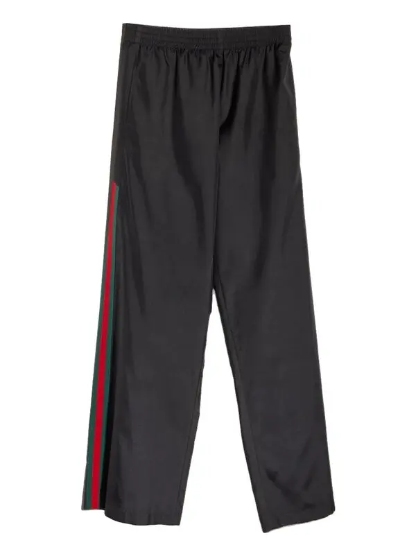 Gucci Leisure Pants With Web - Black