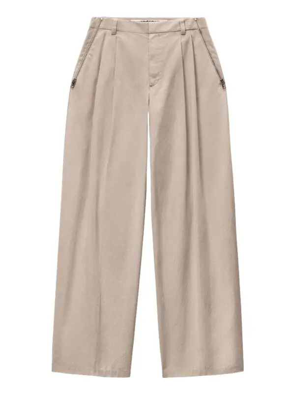 Alexander Wang Side Zip Mid-rise Tailored Pant - Stone