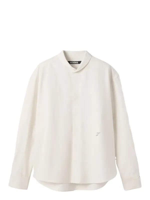 Jacquemus Peter Pan Collar Shirt - Off White