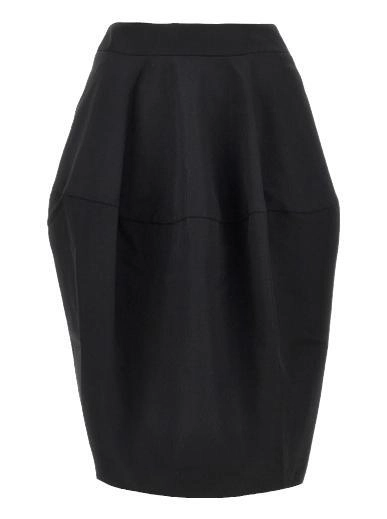 Jacquemus The Ovalo Skirt - Black