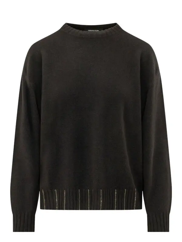 Fabiana Filippi Ribbed Jumper - Black