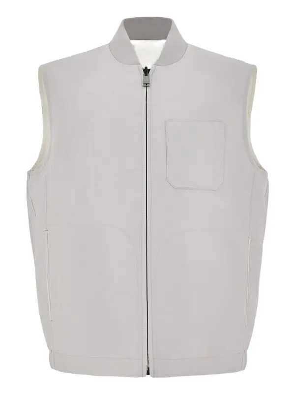 Canali Reversible Vest - Grey