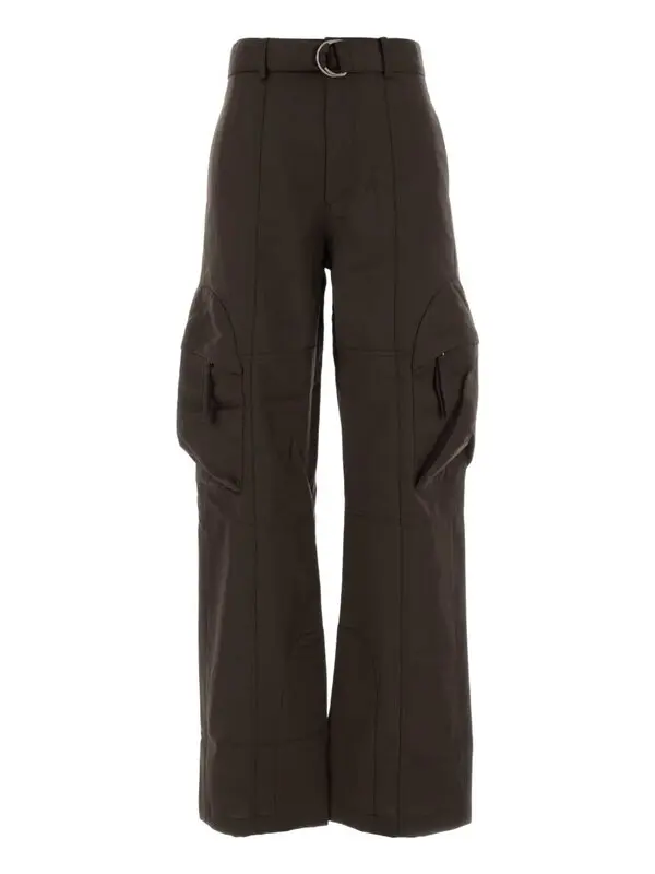 THE FRANKIE SHOP Logo Cargo Pants - Brown