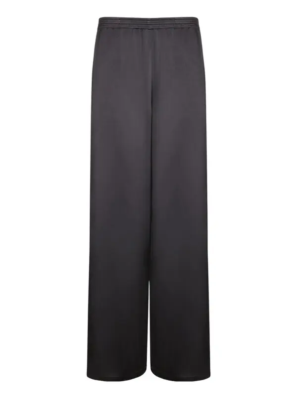 Fabiana Filippi Wide-leg Satin Trousers - Black