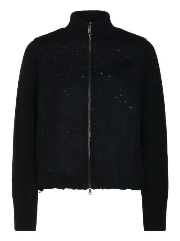 Fabiana Filippi Zip-up Knitted Jacket - Black