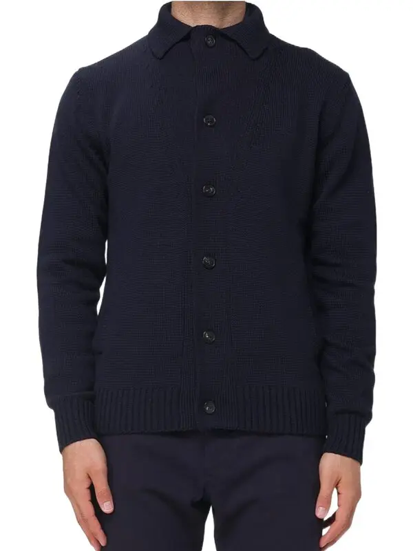 ZANONE Long-sleeve Single-breasted Cardigan - Blue