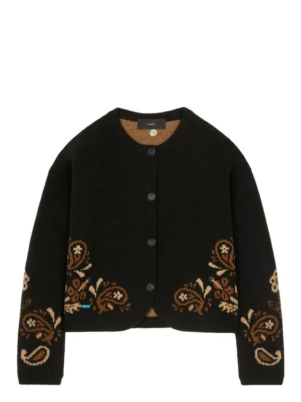 Alanui Island Roots Foulard Jacket - Black/camel