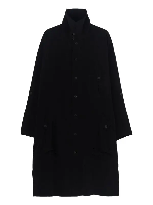 Yohji Yamamoto Oversized Long Shirt - Black