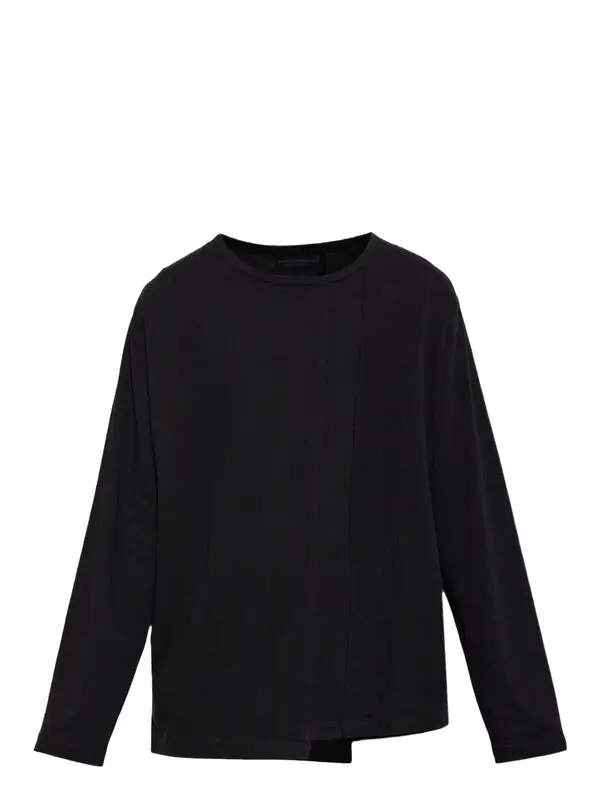 Yohji Yamamoto Panelled Long Sleeve T-shirt - Black