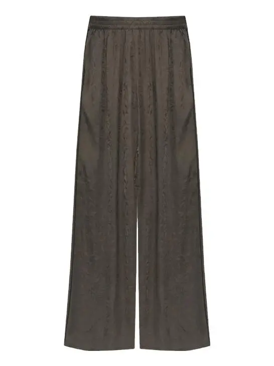 GOLDEN GOOSE Wide-leg Printed Trousers - Grey