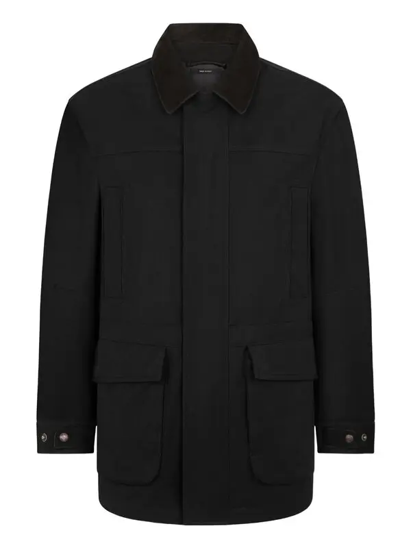 TOM FORD Twill Collar Field Jacket - Black