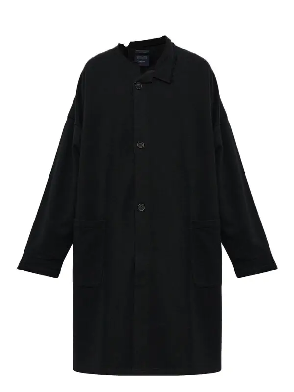 Yohji Yamamoto Buttoned Long Cardigan - Black