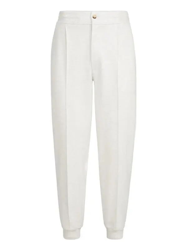 Brunello Cucinelli Techno Cotton French Terry Double Cloth Trousers - Travertine