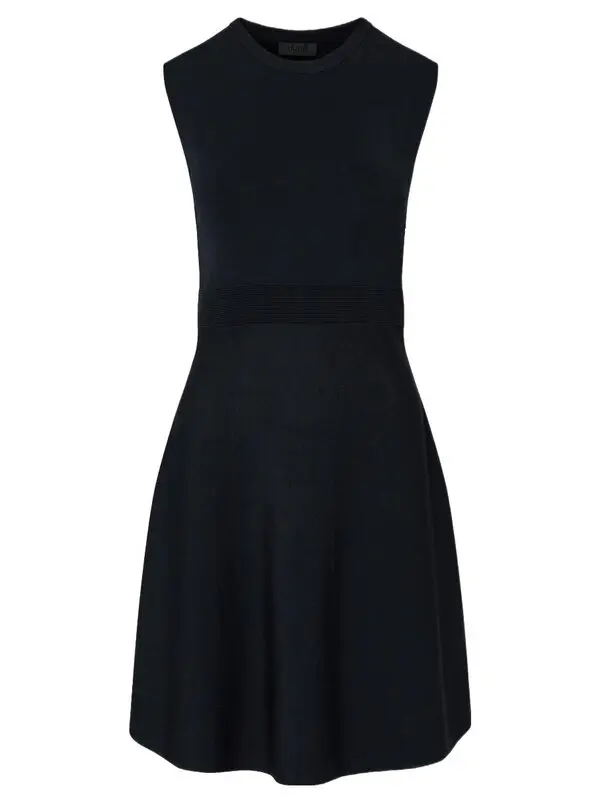 Liu Jo Knit Dress With Lace Detail - Black