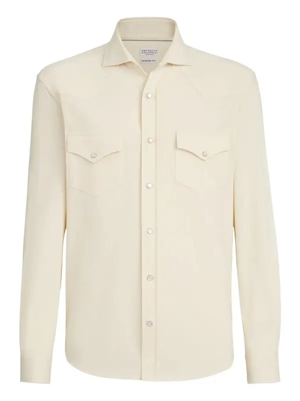 Brunello Cucinelli Long-sleeved Shirt - Ginger