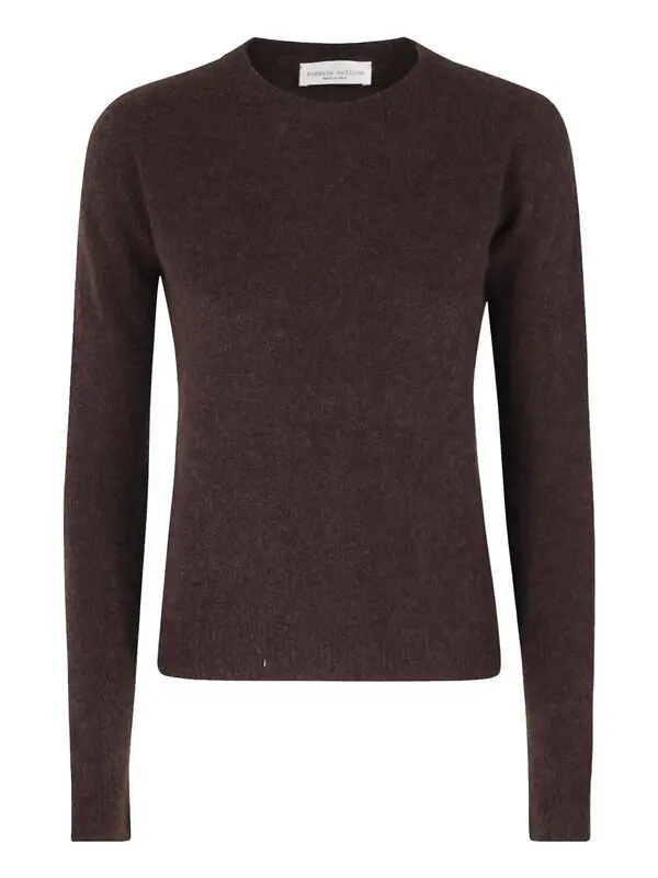 ROBERTO COLLINA Crew Neck Sweater - Black