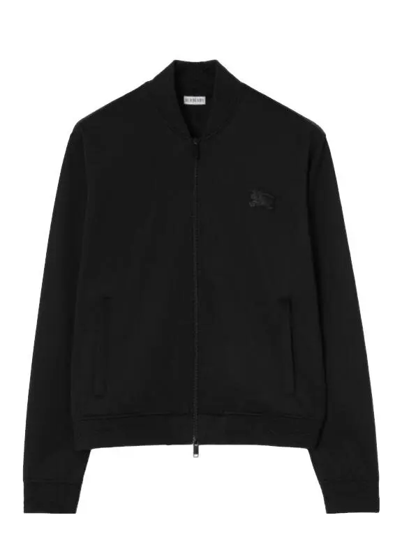 Burberry Zip-up Long-sleeved Jacket - Black