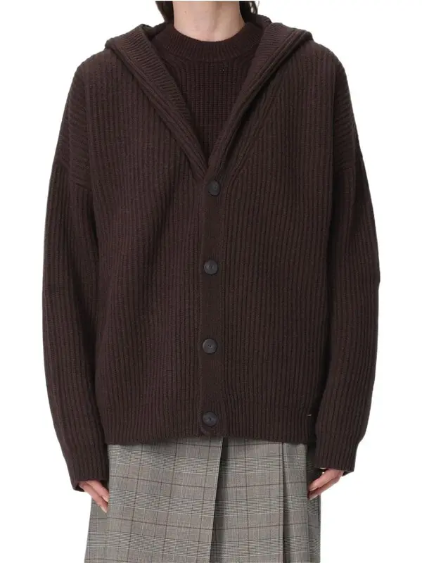 DONDUP Hooded Knit Cardigan - Black
