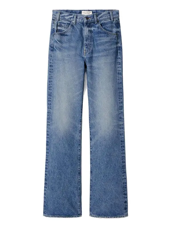 NILI LOTAN High-waisted Wide-leg Jeans - Blue