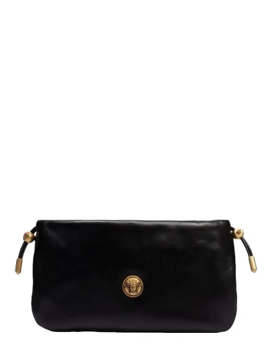Versace Medusa Logo Shoulder Bag - Black