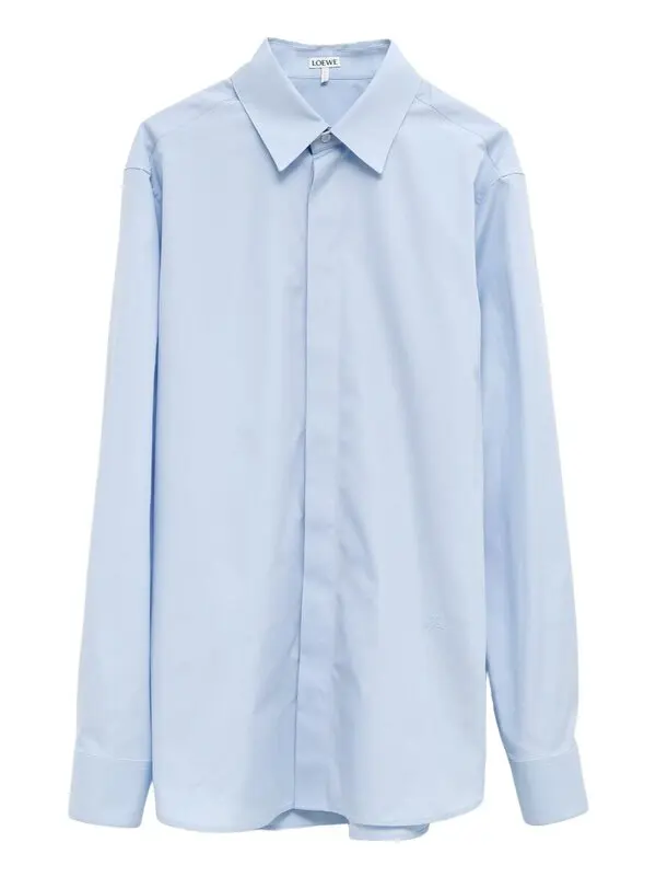 Loewe Shirt In Cotton - Light Blue