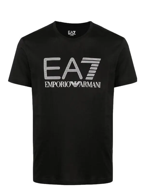 EA7 Logo-print T-shirt - Black